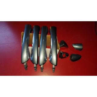 4x Türgriff mit Chrom 368 flintgrau Avantgarde Elegance Mercedes W211