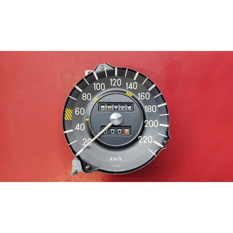 Tacho Tachometer 220 km/h VDO Mercedes W108 W109 W114 W115 1145424501 ...