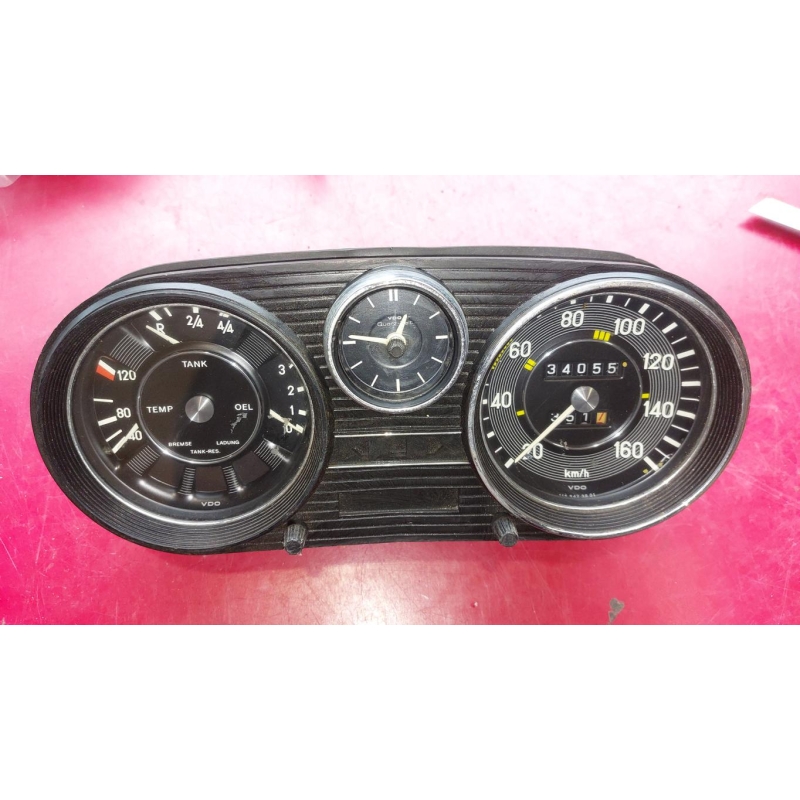 Kombiinstrument Tacho Tachometer 160 km/h VDO Mercedes W114 W115 1155 ...