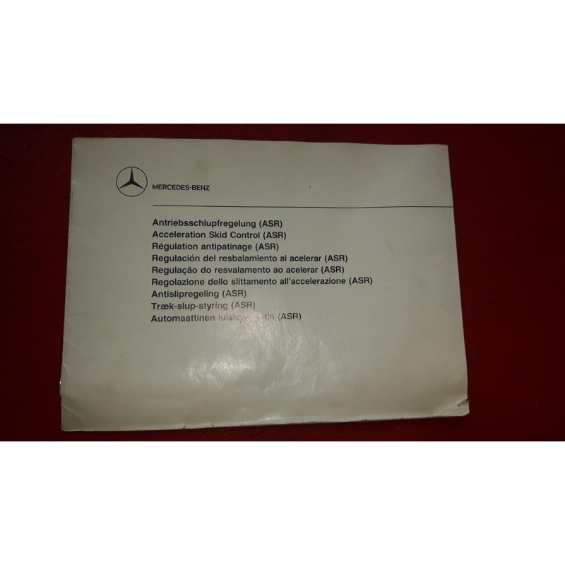 Bedienungsanleitung Antriebs-Schlupf-Regelung ASR Mercedes W126, 15,00